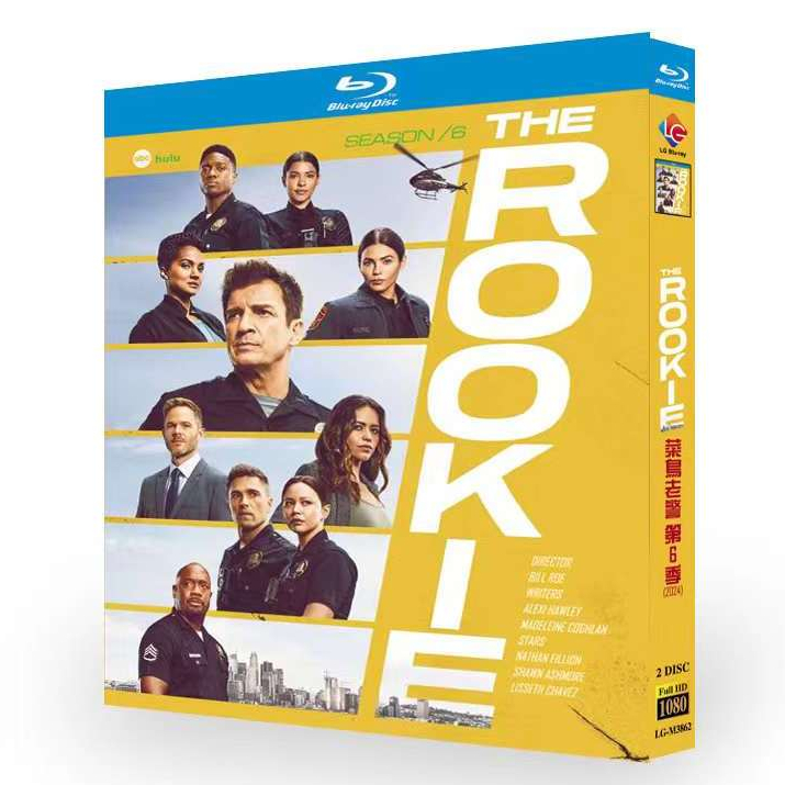 2024 Blu-ray American Drama The Rookie Season 6 1080P Hobby Collection ...