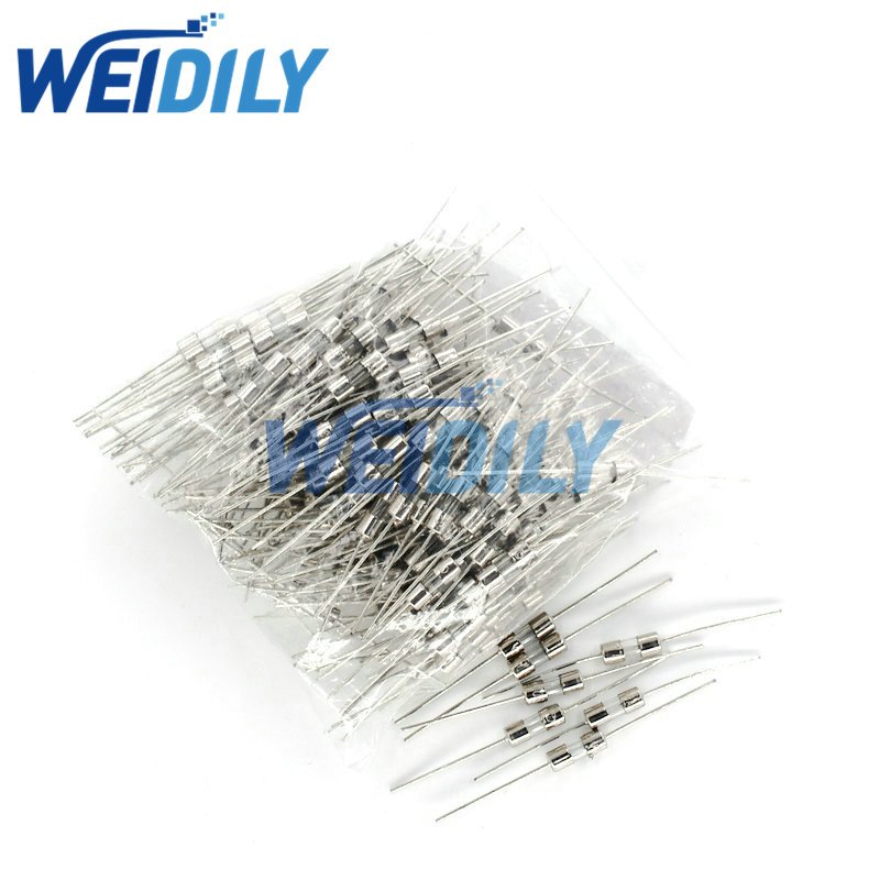 20PCS Glass Tube Fuse Fast Break With pin 3.6x10mm 0.5A 1A 1.5A 2A 3A ...