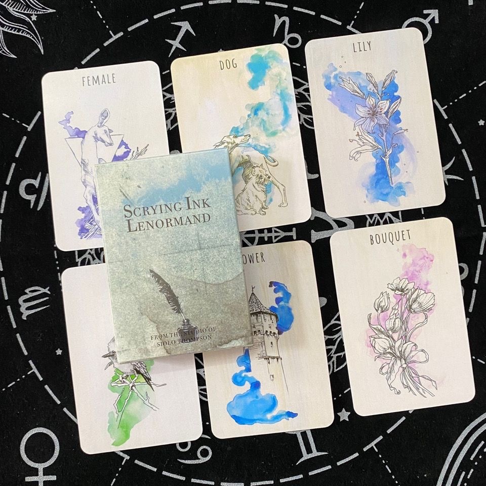 Scrying Ink Lenormand deck--The English Customized Board Game Card ...