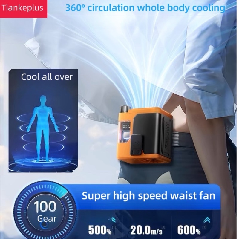 Tiankeplus 5 In 1 Portable 100 Speeds High Speed Mini Turbo Fans ...