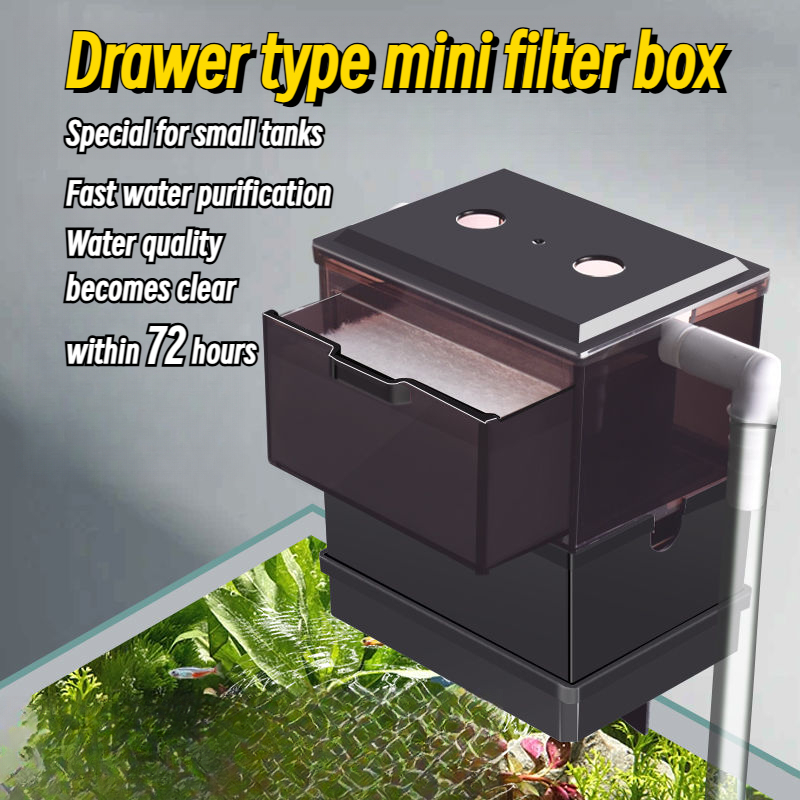 READY STOCK=Aquarium filter mini Top filter aquarium box Fish tank ...