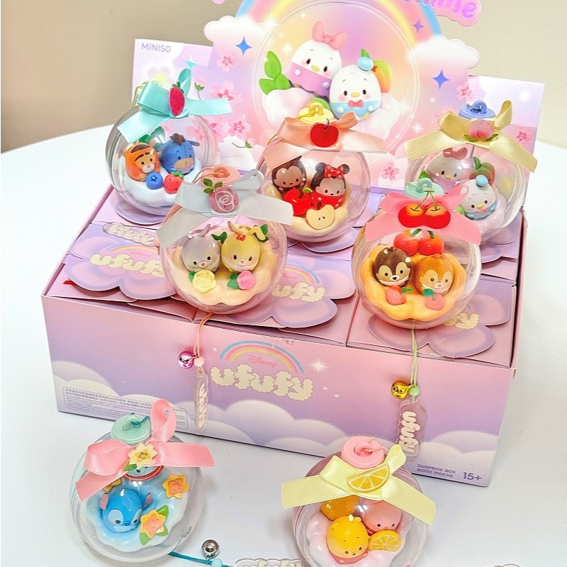 Famous Product miniso Disney Ufufy Flower Series Mystery Box Figure ...
