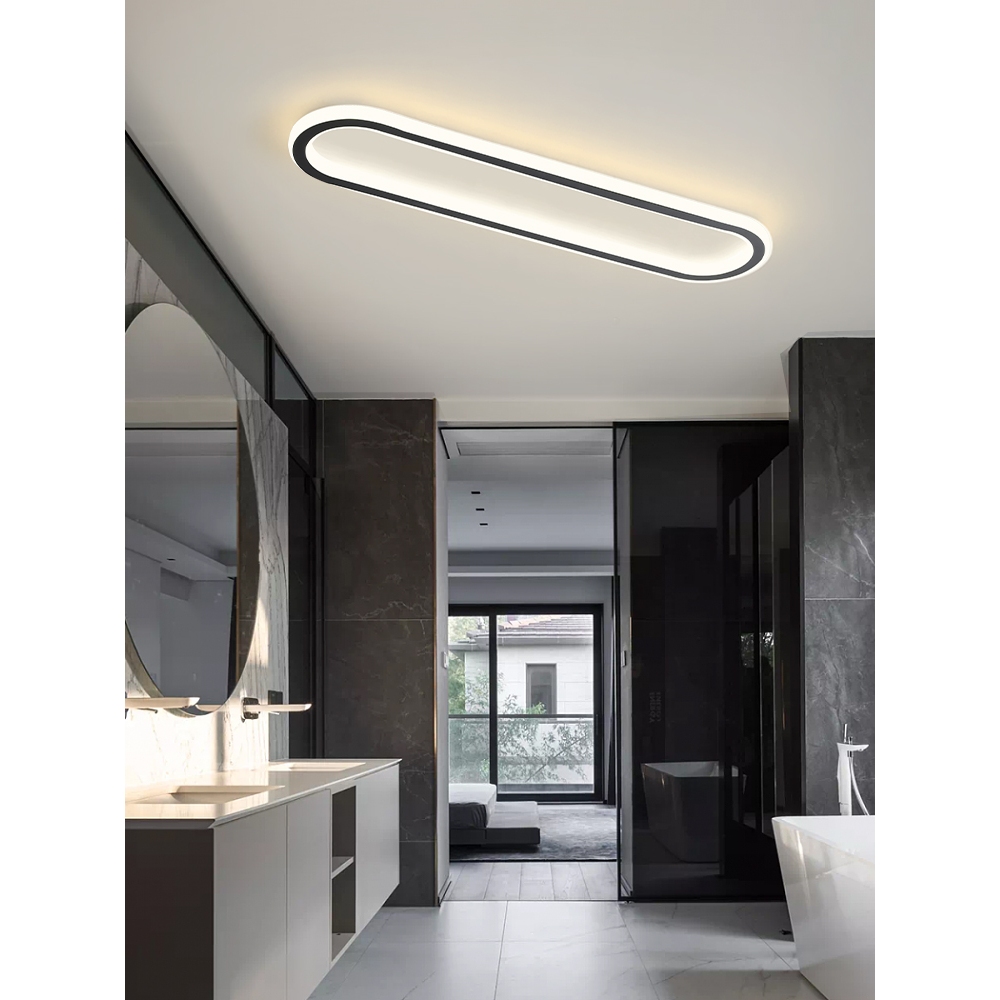 SNRIGIN LED Long Strip Ceiling Light Modern Minimalist Aisle Light ...