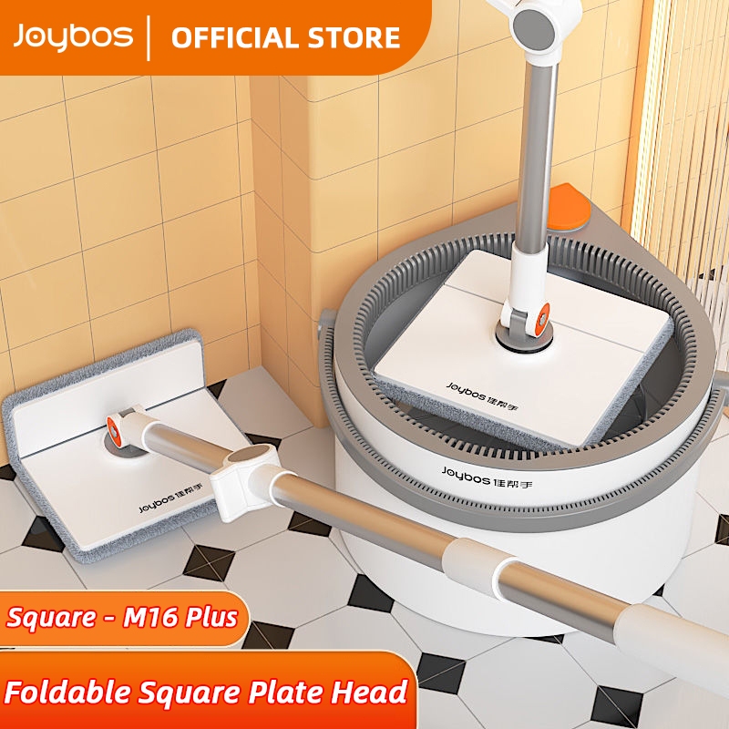 Joybos® Square Spin Mop Manual Press 360° Centrifugal Dehydration ...