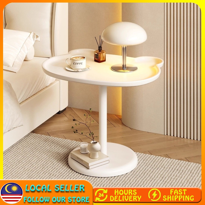 Bedside Small Coffee Table Creative Side Table Simple Iron Round Table ...