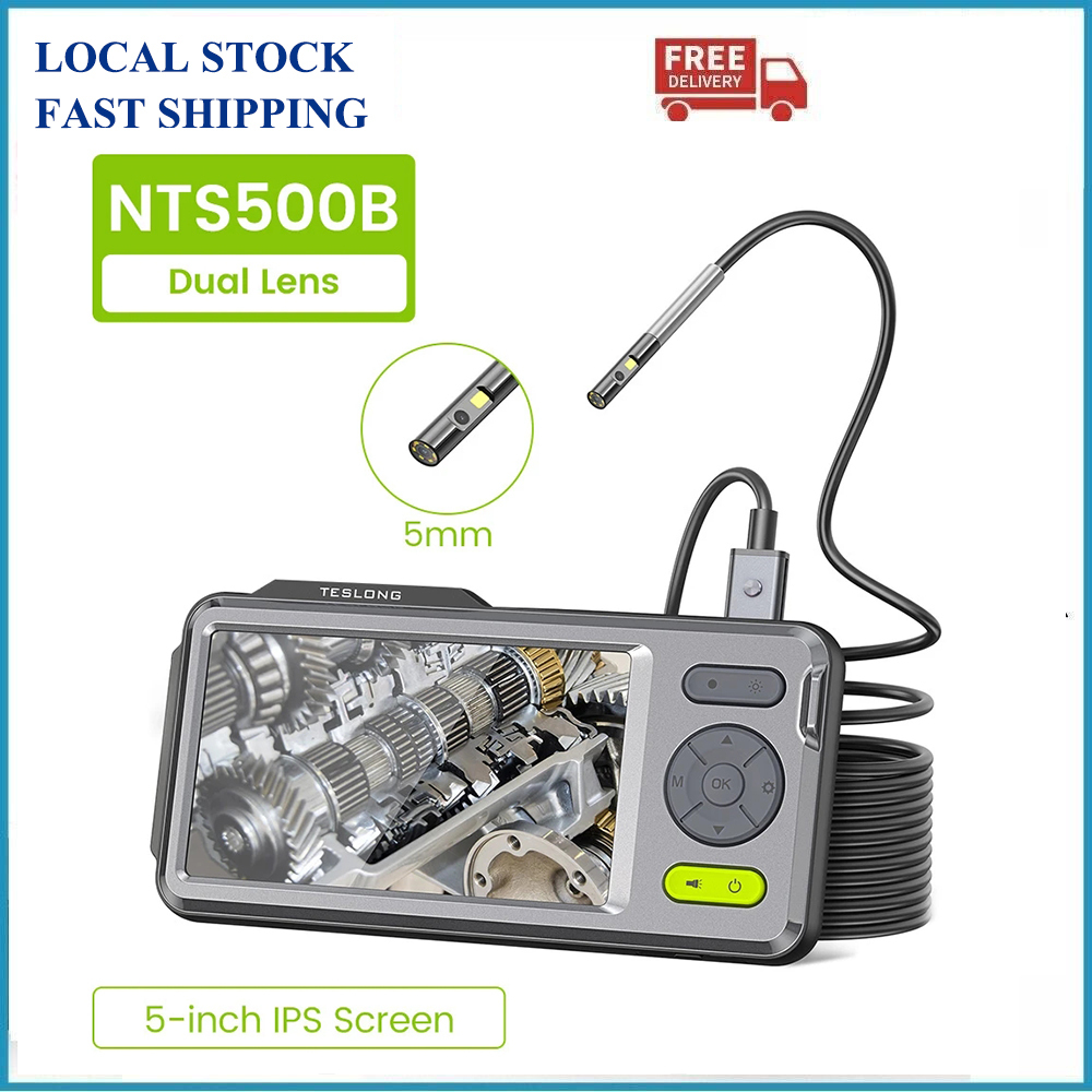 5M 1080P Dual Camera Endoscope Teslong Inspection Snake Camera 5 ...