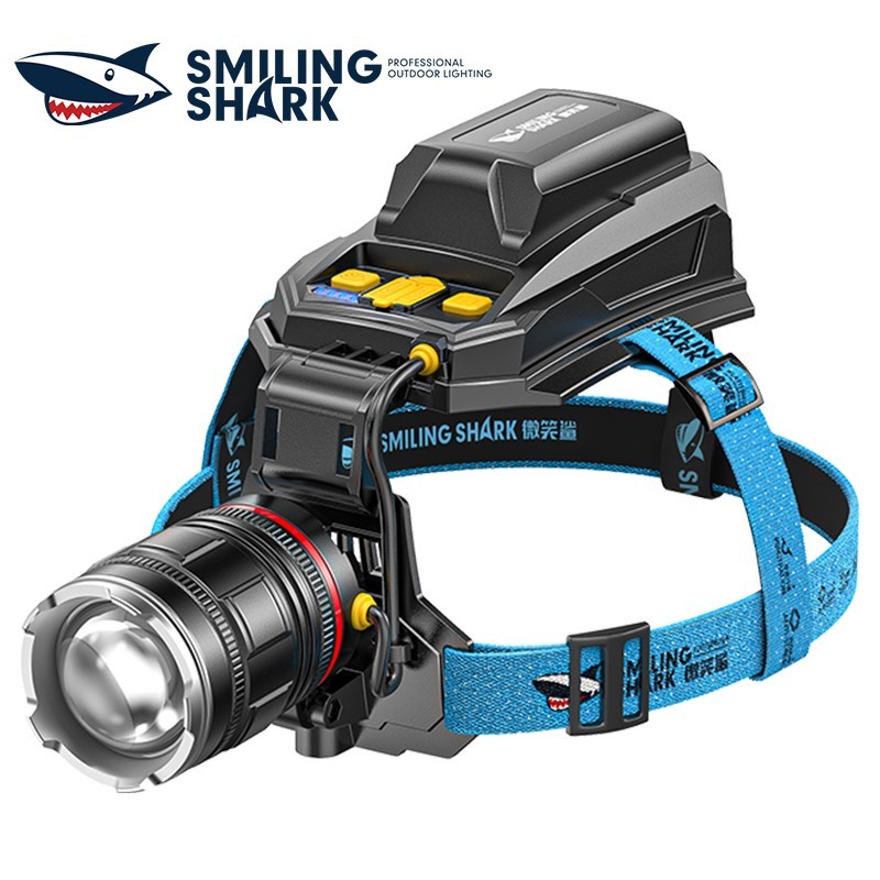 Smiling Shark TD1127 Ultra Bright Head Lamp M77 10000LM Rechargeable ...