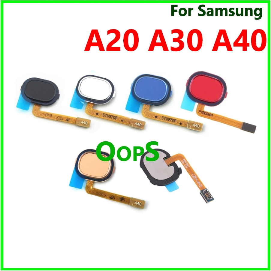 New Fingerprint Home Button Flex For Samsung A20 A30 A40 Phone Finger ...