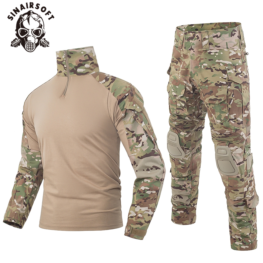 SINAIRSOFT G3 Combat Suit Comes With Knee/Elbow Pads Outdoor BDU Gen3 ...