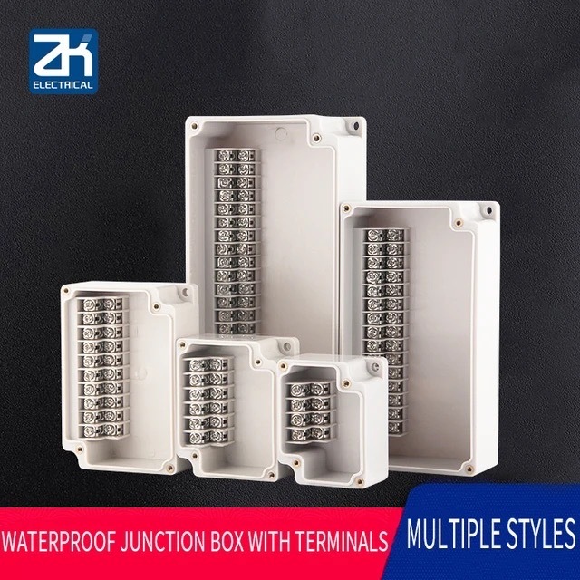 Outdoor waterproof junction box with terminal box, cable power ...