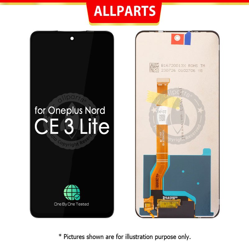 ALLPARTS Display for Oneplus Nord CE 3 Lite LCD Touch Screen Digitizer Replacement CPH2467 ...