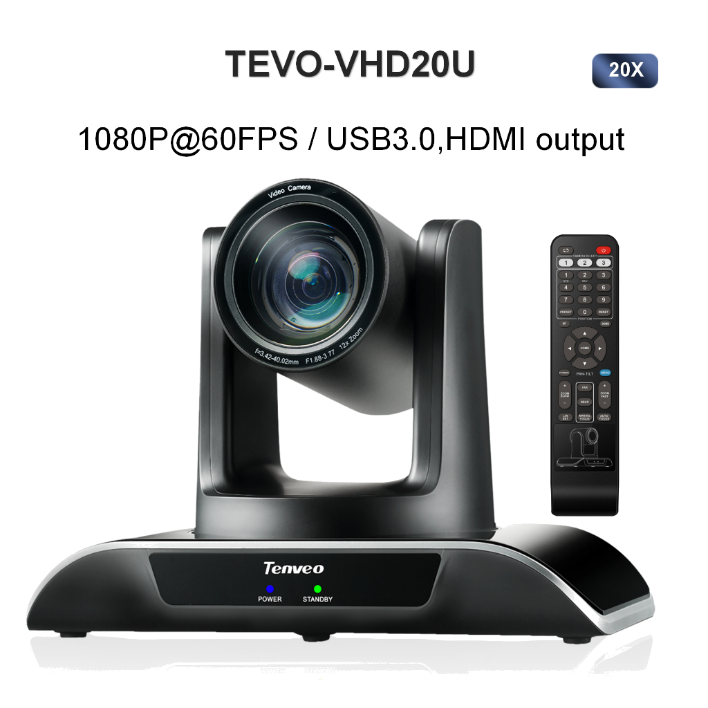 USB3.0/HDMI FHD 1080P@60FPS 20X Optical Zoom PTZ Conference Camera for ...