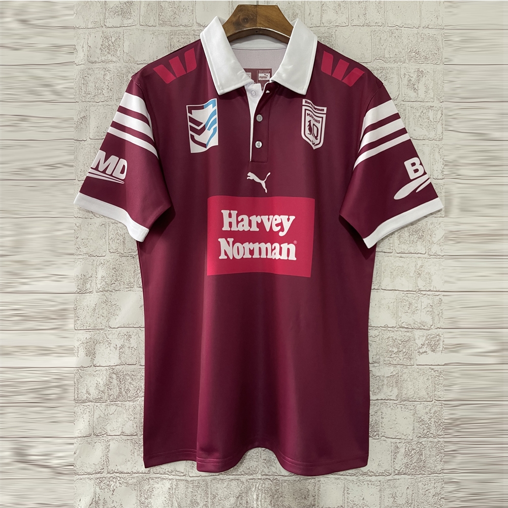 Maroons Jersey NRL 2024 Home Rugby Jersey Australia Maroons Rugby ...
