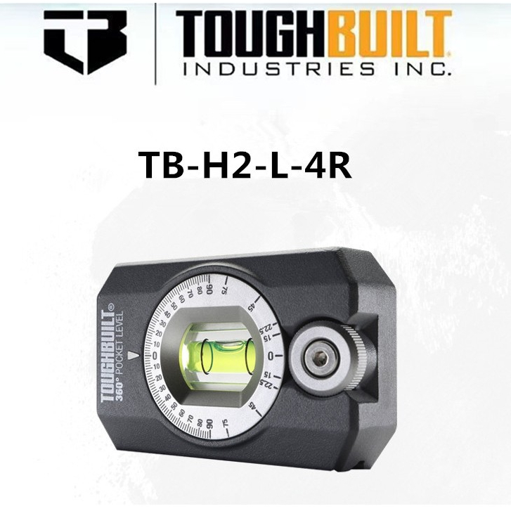 TOUGHBUILT TB-H2-L-4R T Angle Measuring Level Magnetic Small Level ...