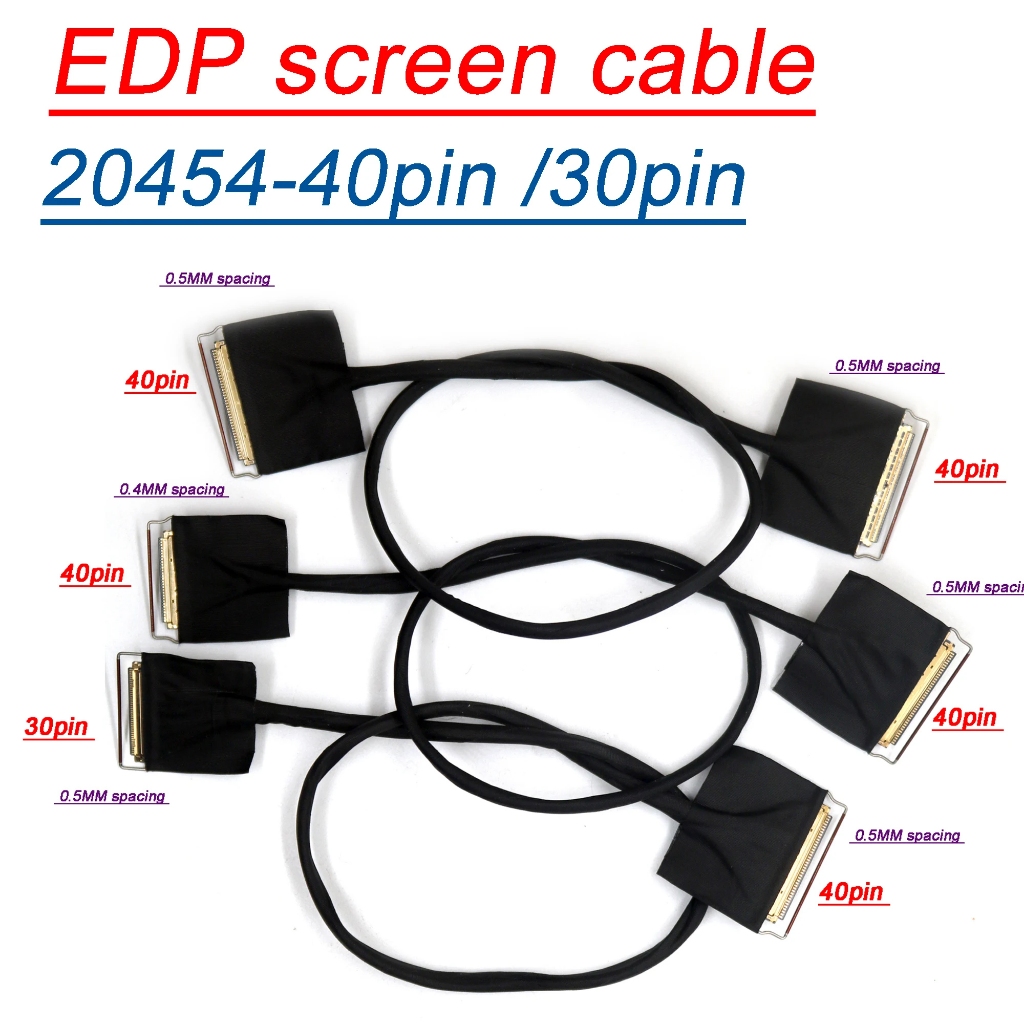 40pin 30pin Coaxial EDP Screen Cable 4K 2k LCD Display Screen Wire Lane ...