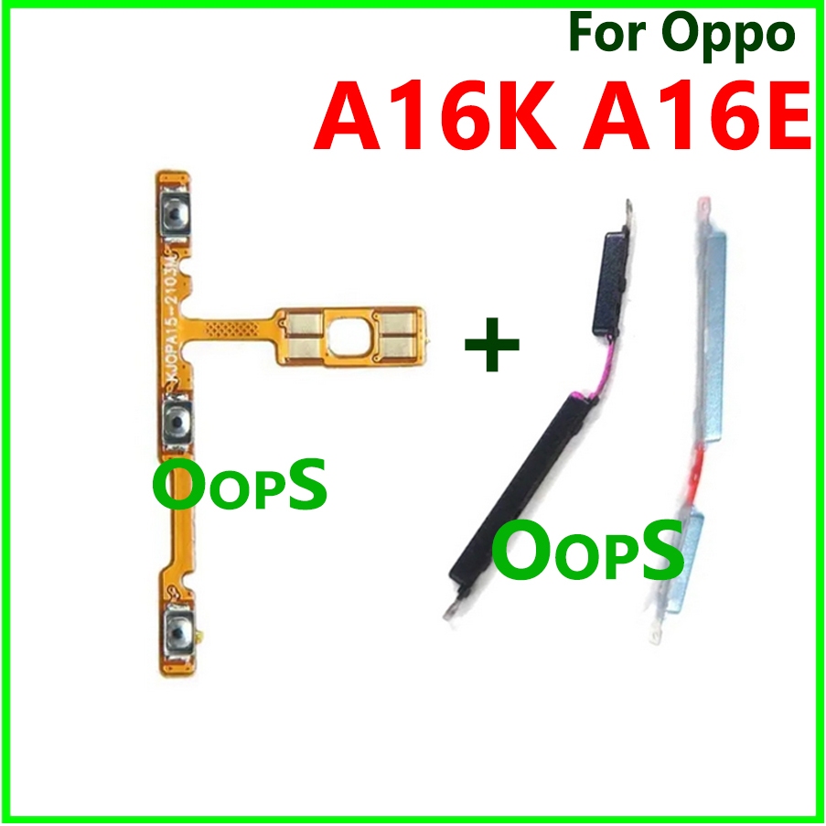 On off Power volume button flex For OPPO A16K A16E Phone Up Down Side ...