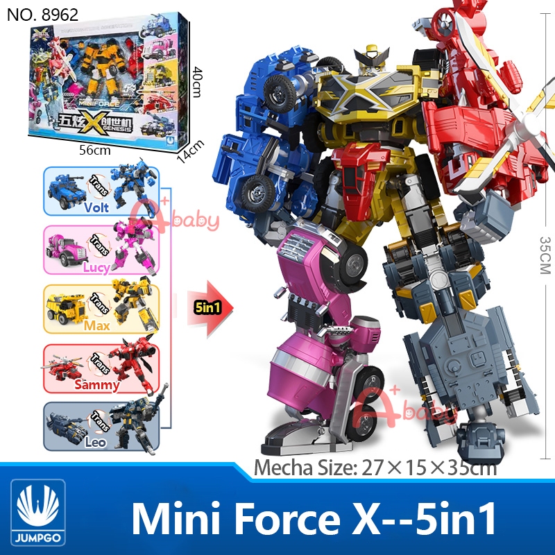 [A+baby] Mini Force Original X Mecha Toys Robot For Kids Action Figure ...