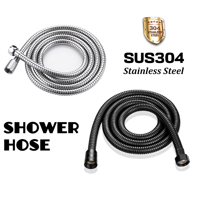 Shower hose 150CM Stainless steel bathroom High pressure shower pipe ...