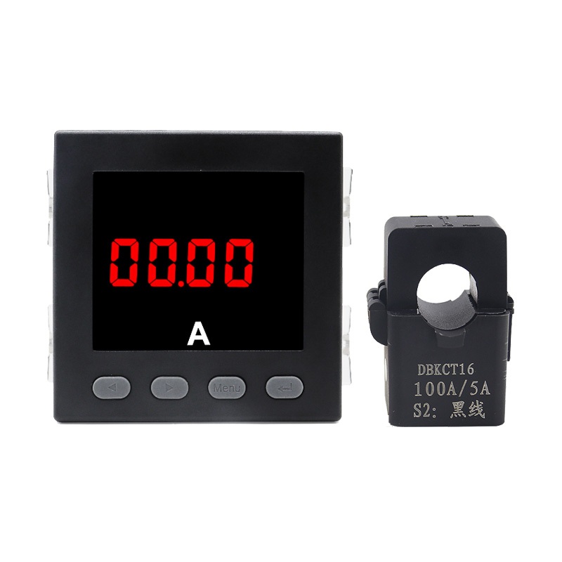 Single Phase Ammeter 96*96mm LED Ampere Panel Meter With 16mm Current ...