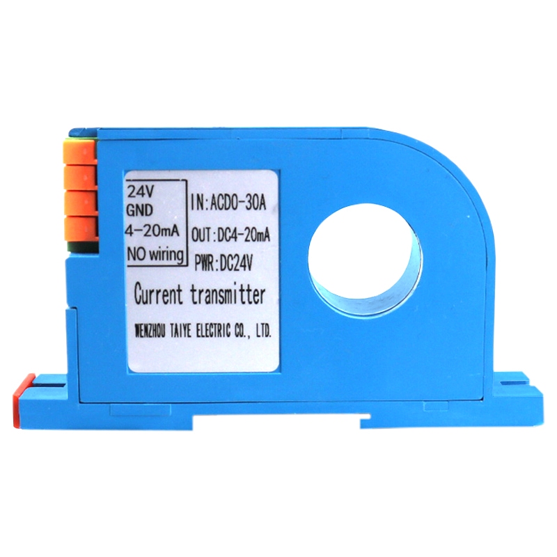 Din Rail Type Perforated Current Sensor 0-10V 4-20mA Ampere Transmitter ...