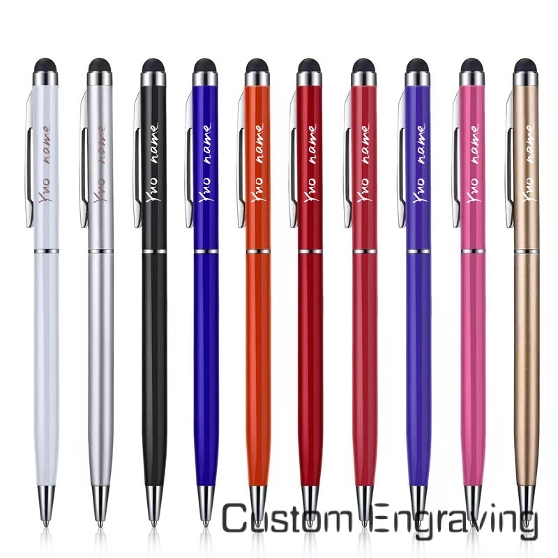 Capacitive Signature Dual-use Pen Rotating Ballpoint Pen Printable logo ...