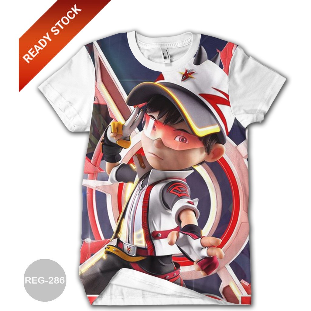2024 New Baju Boboiboy Pattern T-Shirt Boboiboy T-Shirt Cartoon Series ...