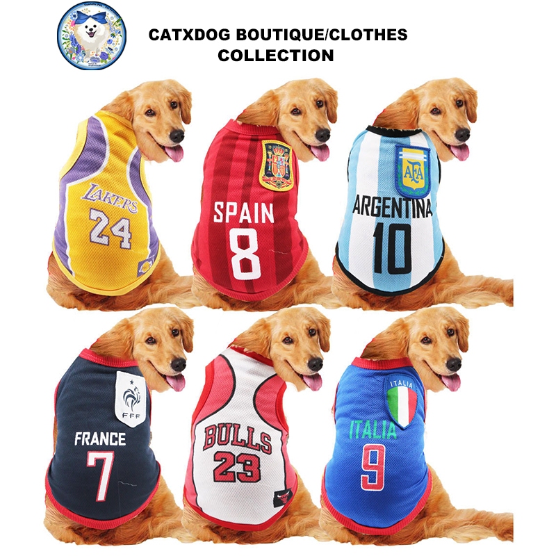 【Yuanzhs Pet】Brazil Football jersey dog 3xl World Cup vest EuroCup pet ...