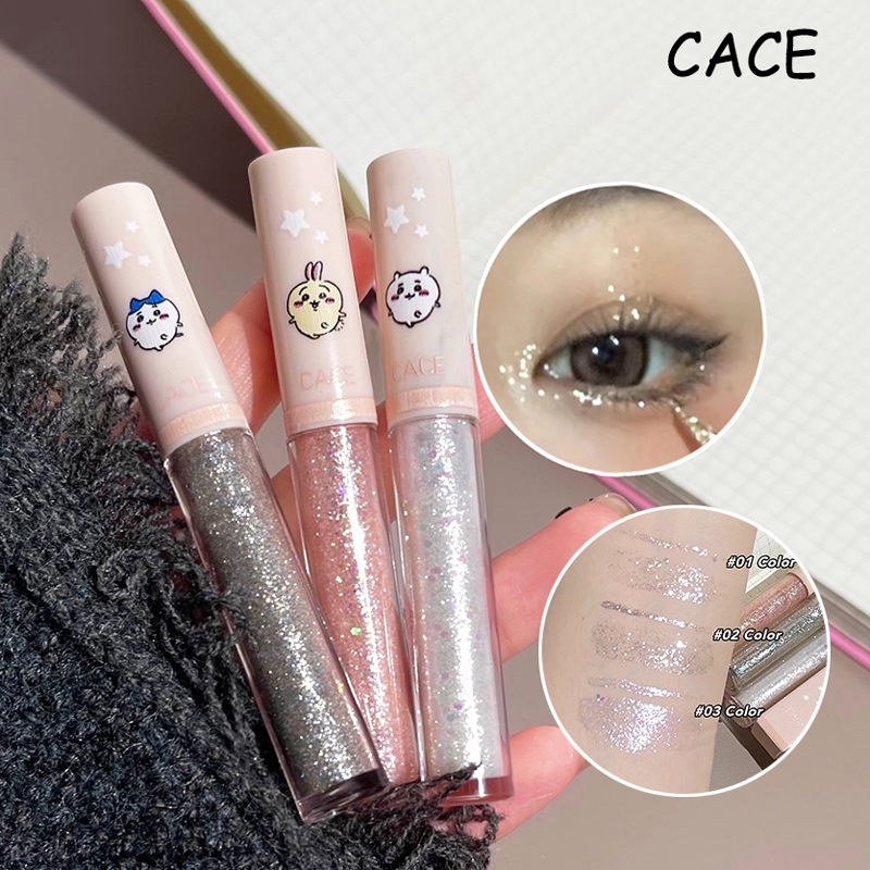 CACE Sparkling Liquid Eyeshadow Eyes Makeup Shimmer Glossy Soft Small ...