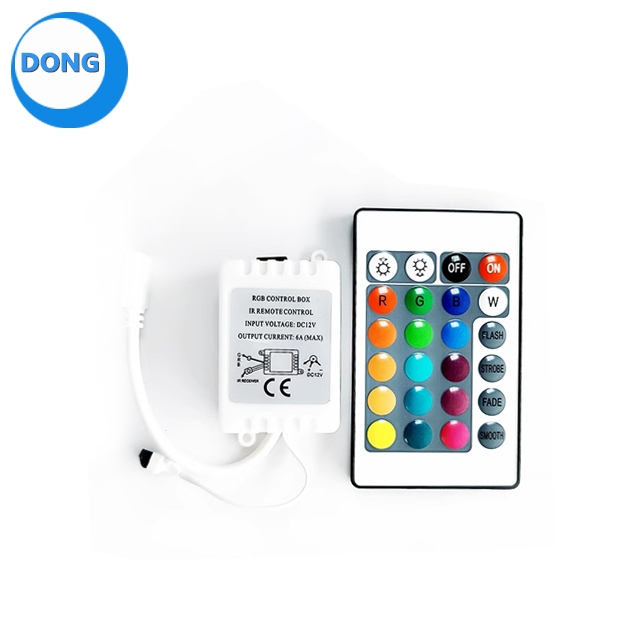 24 Button Wireless RGB LED Light Controller Ir Remote 12v Dimmer for ... 24 Button Wireless RGB LED Light Controller Ir Remote 12v Dimmer for ...