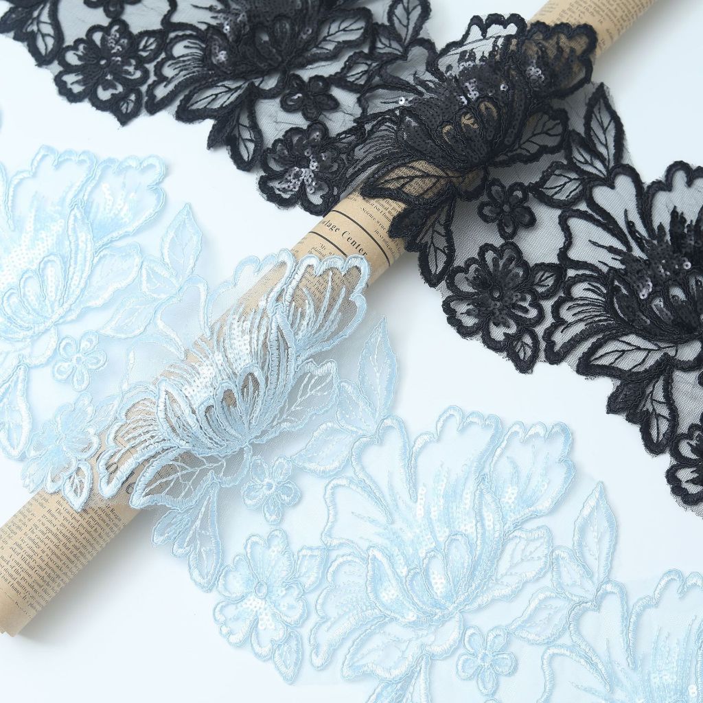 1 Meter price border Lace,beautiful embroidery border lace ,tinghi lace ...