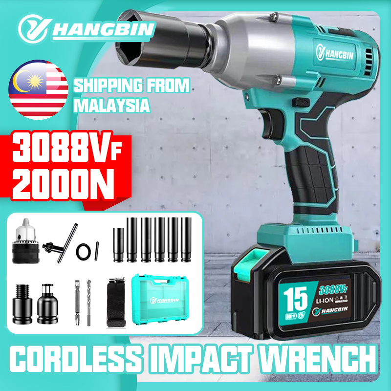 3088VF Hangbin 2000nm High Torque Brushless Cordless 3 in 1 Impact ...