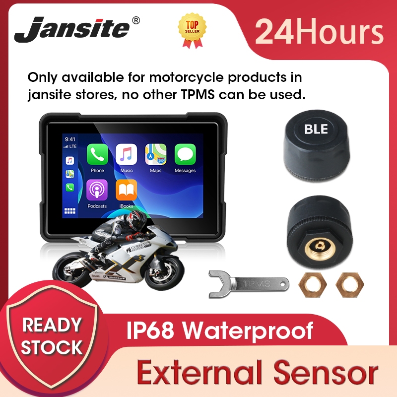 Jansite motorcycle tpms external sensor exclusive to Jansite store motorcycle CarPlay product ...