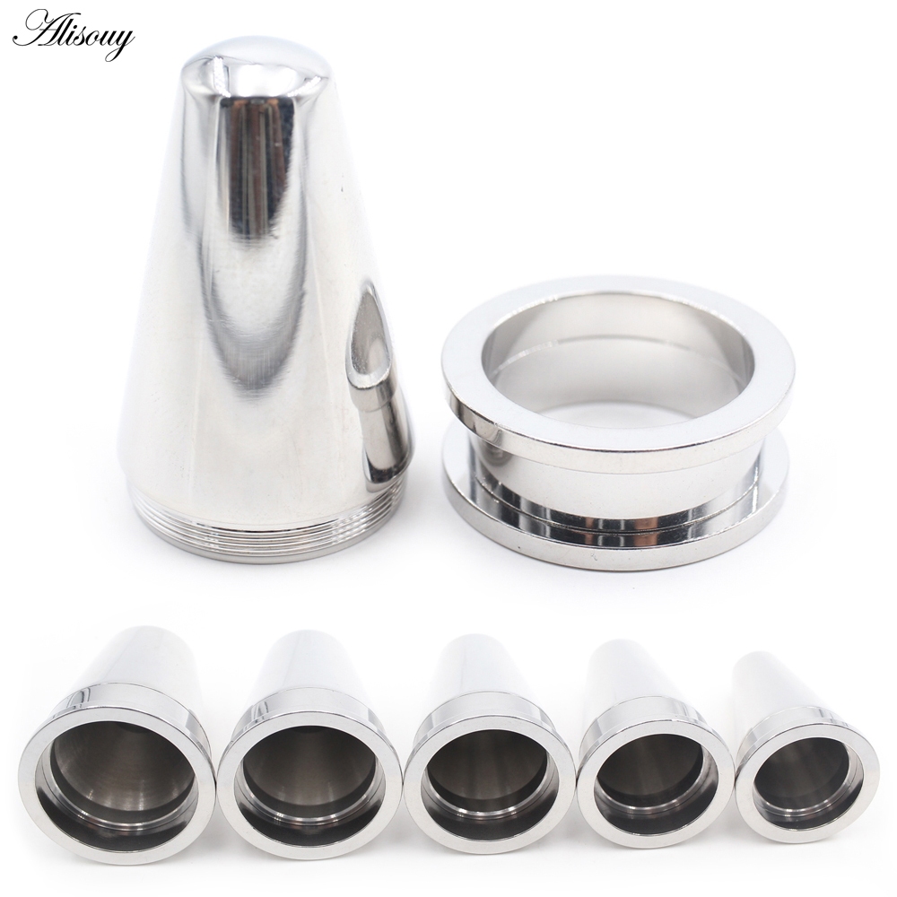 Alisouy 1 Piece Stainless Steel Large Size Cone Set, 2 in 1 Ear Gauges ...