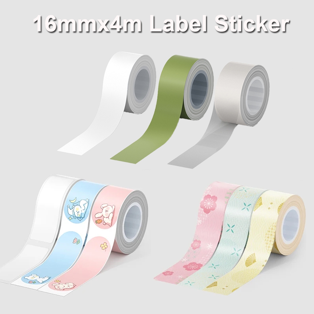 3Rolls 16mm*4m 12mm*35mm Label Tape For MakeID L1 L1-A label Maker ...