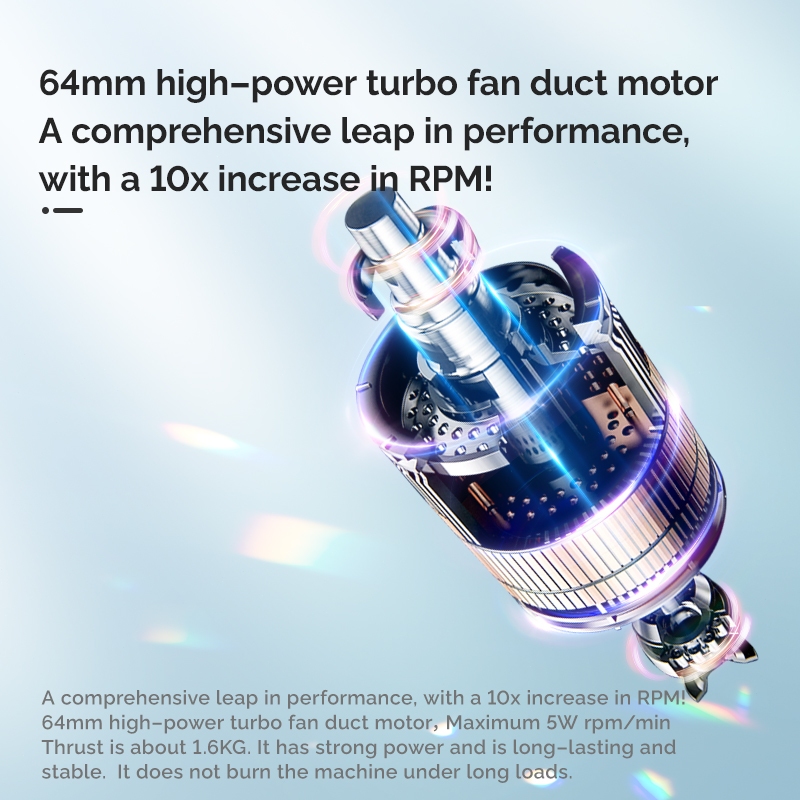 Booster Violent Car Dryer 1.6kg Thrust Turbo Fan 64mm Brushless Motor ...