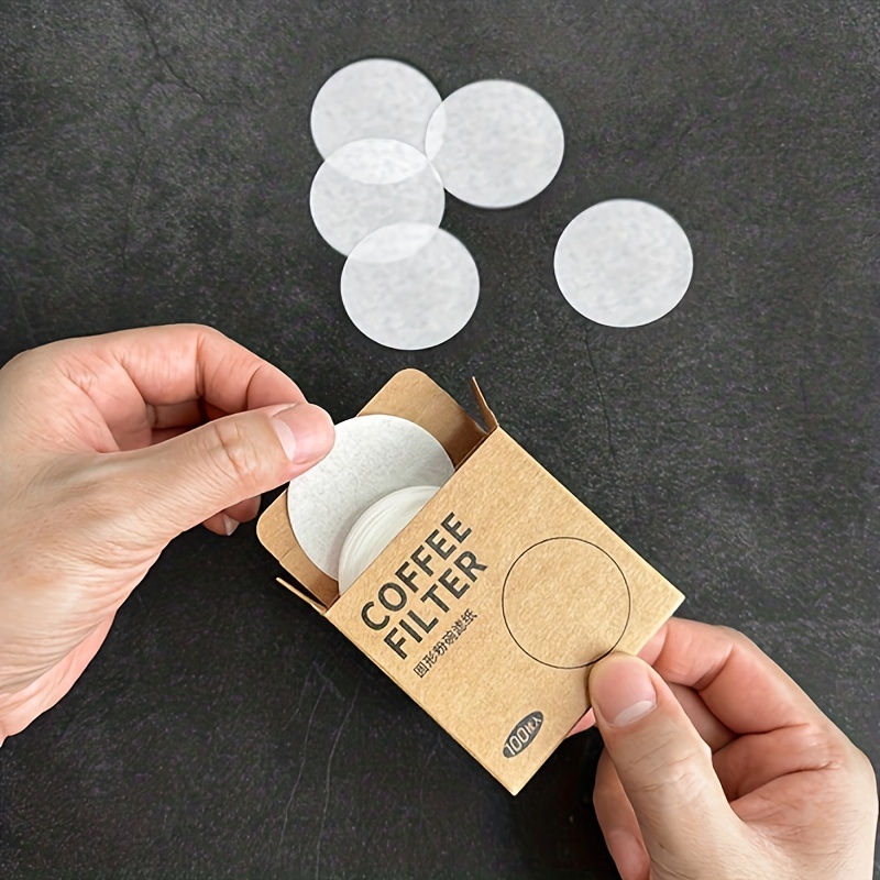 (100pcs) Coffee Bottomless Portafilter special round powder bowl filter ...