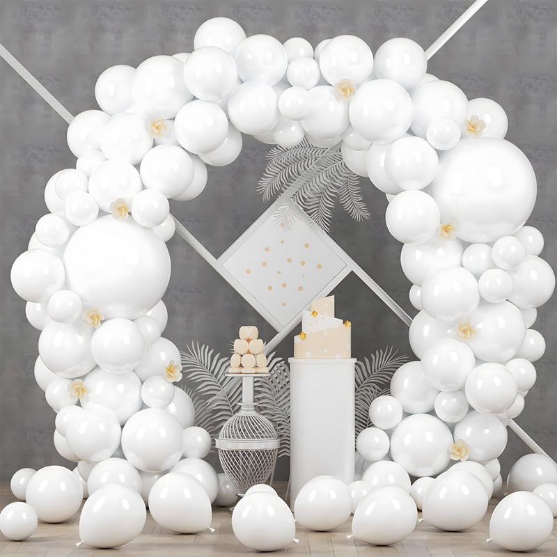 109pcs White Balloon Pearl White Balloons Garland Arch Kit for Wedding ...