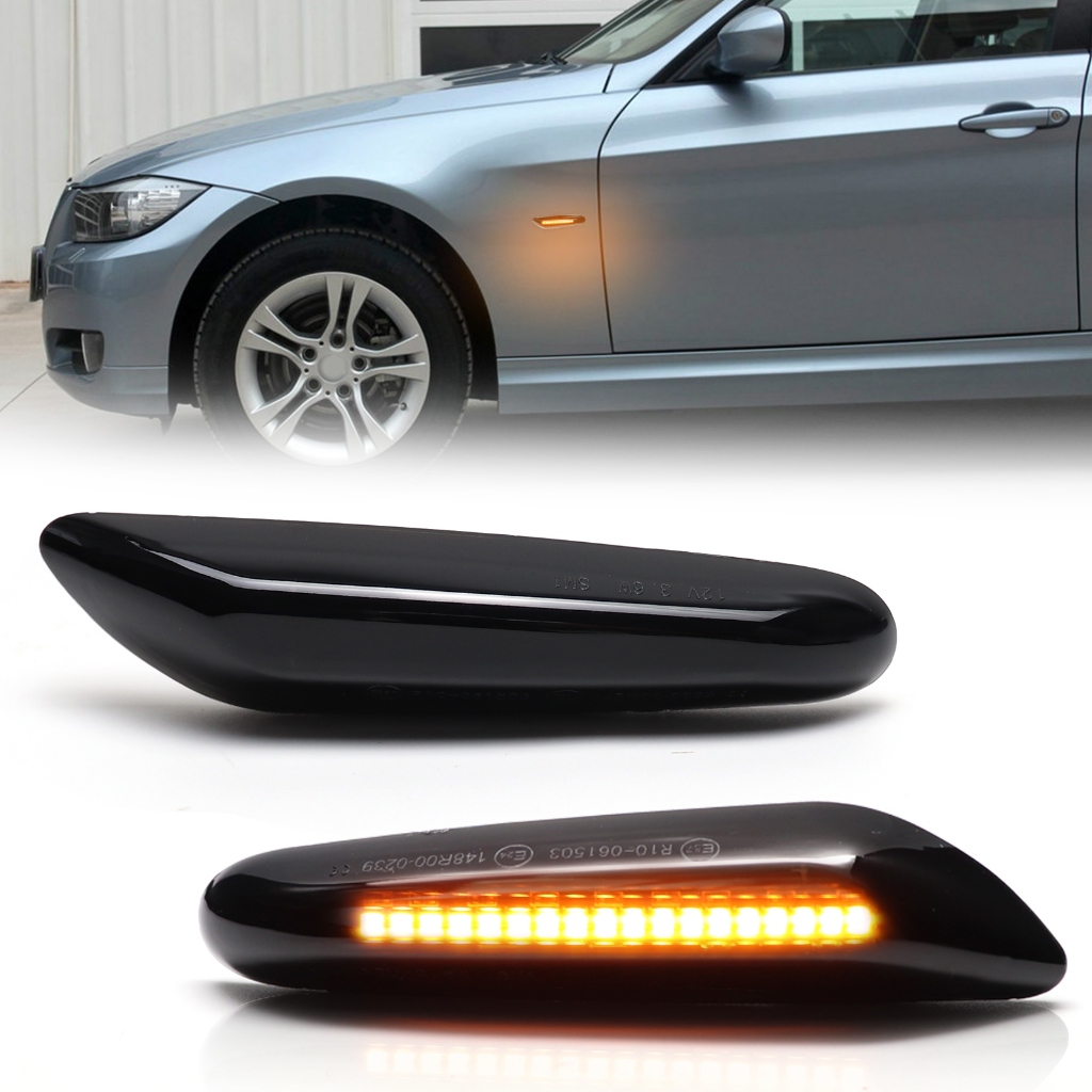 2pcs BMW135 Series E46 E36 E90 E91 E92 E93 E60 E61 E82 E81 X1 E84 X3 Dynamic Side marker light ...