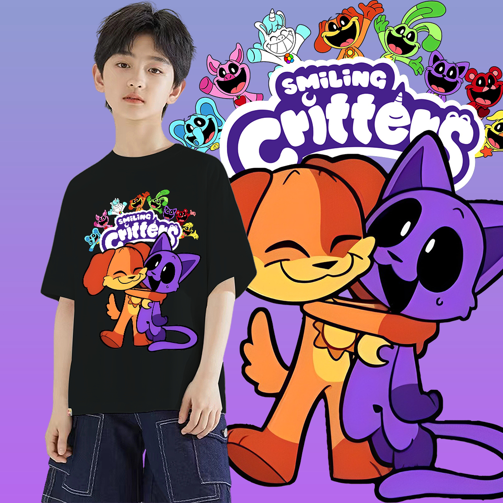 Catnap Poppy Playtime 3 Cotton Tshirt unisex baju budak cat nap smiling ...