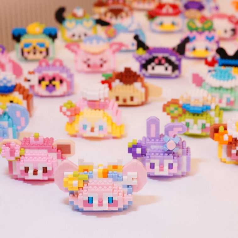 Cute cartoon cream roll series Nano Blocks Cute Cartoon doll Building ...