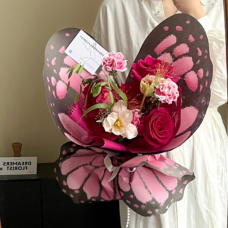 Butterfly Wings Bouquet Wrapping Paper DIY Mother's Day Valentine's Day ...