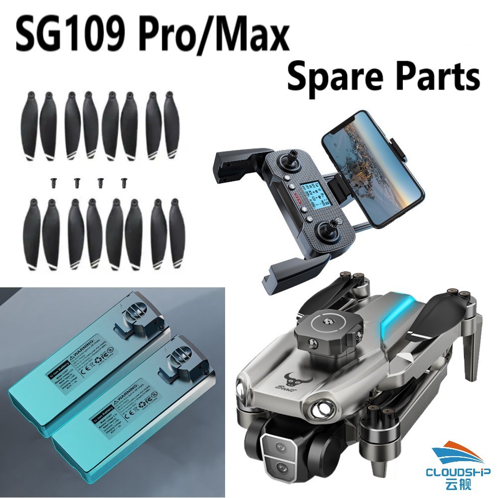 Original Sg109 Pro/Max Drone Spare Parts Propellers and Battery Backup ...