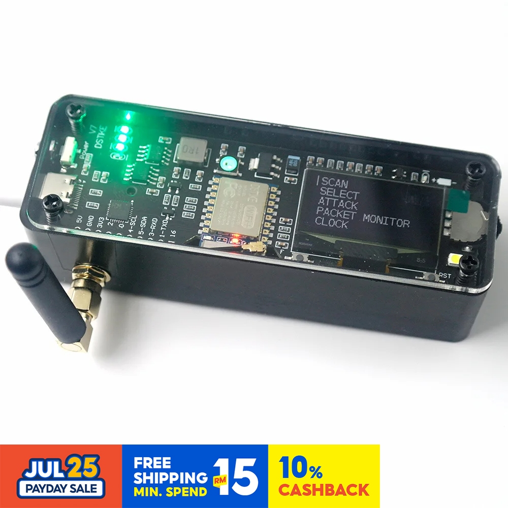 ⭐⭐⭐Newest DSTIKE WiFi Deauther OLED V7 KIT ESP8266 Development Board Free Shipping | Shopee Malaysia
