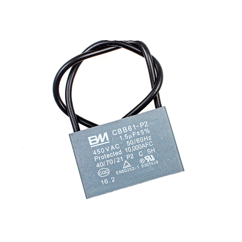 Ready stock* 450VAC 1.5uf 155 BM CBB61-P2 Metallized Capacitor for ...