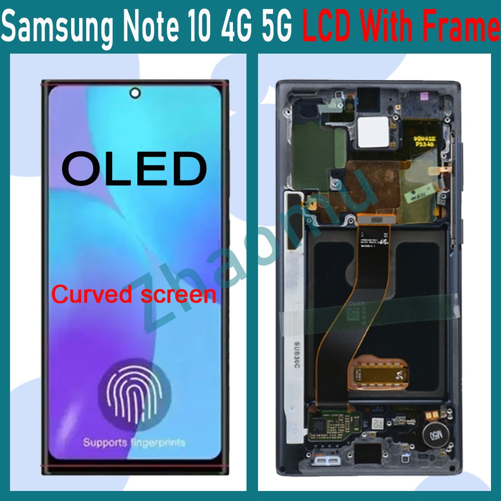 Original AMOLED Samsung Galaxy Note 10 4G 5G LCD Display Touch Screen ...