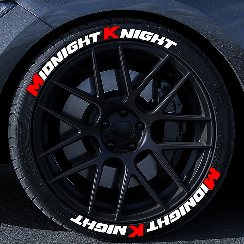 Car Sticker MIDNIGHT KNIGHT Stiker Tayar Kereta Tyre Sticker PVC ...