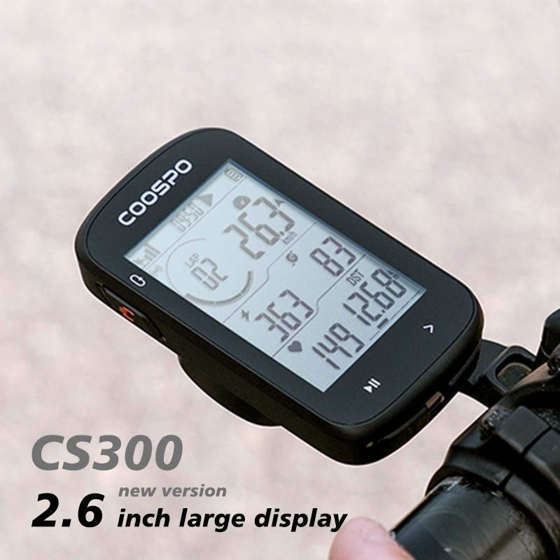 NEW Version 2.6 inch Large Display Coospo CS300 Bike GPS Computer Cycle ...