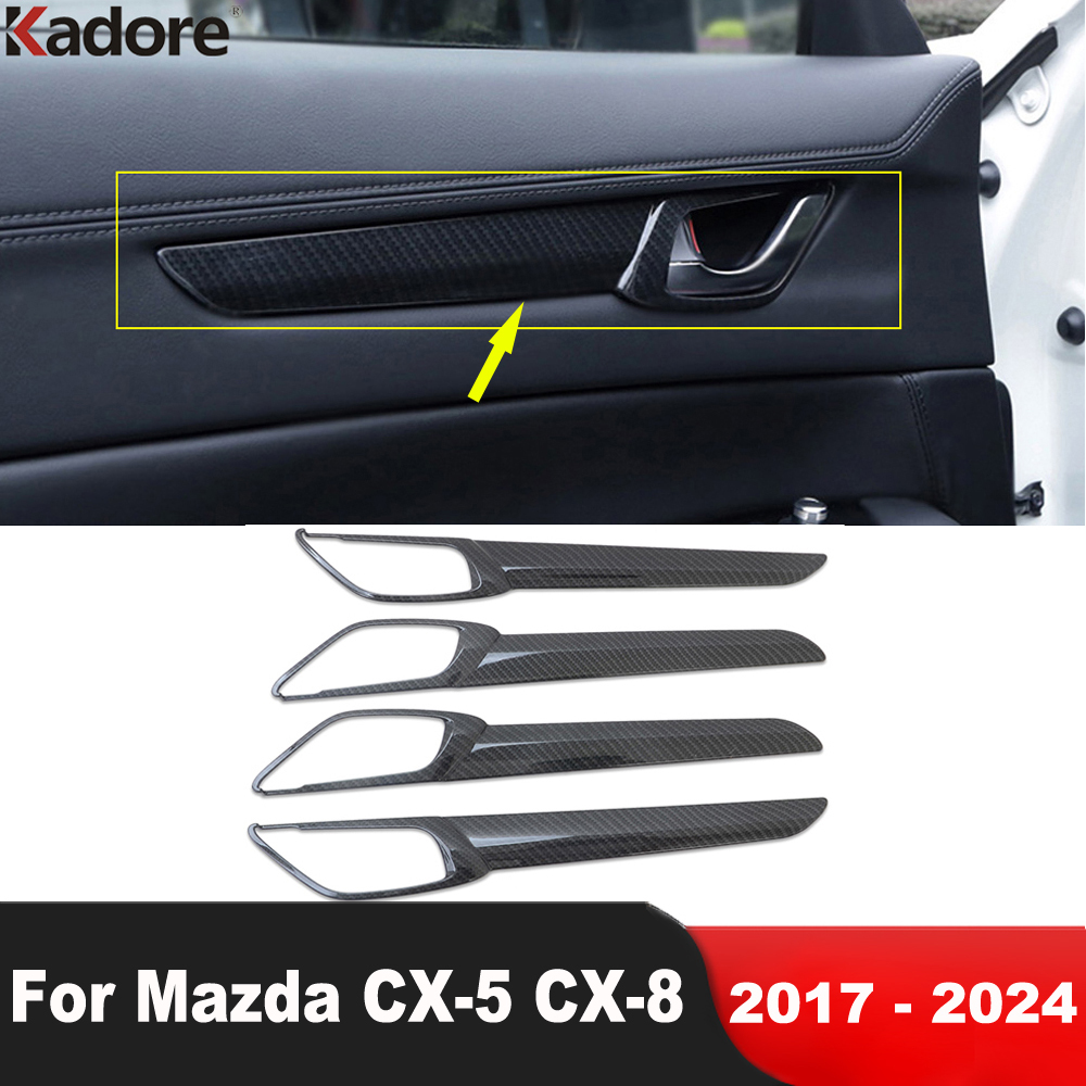 Car Inside Inner Door Handle Bowl Cover Trim For Mazda CX5 CX-5 KF CX-8 2017 2018 2019 2020 2021 ...