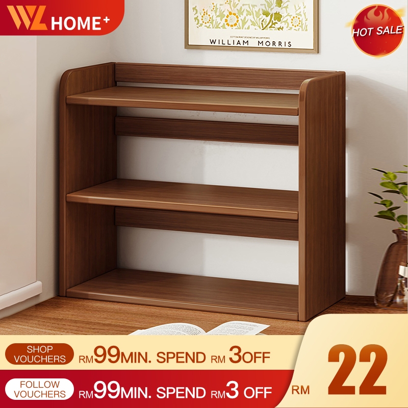 Desktop Storage Rack Book Shelf/Portable Office Table Book Rack ...