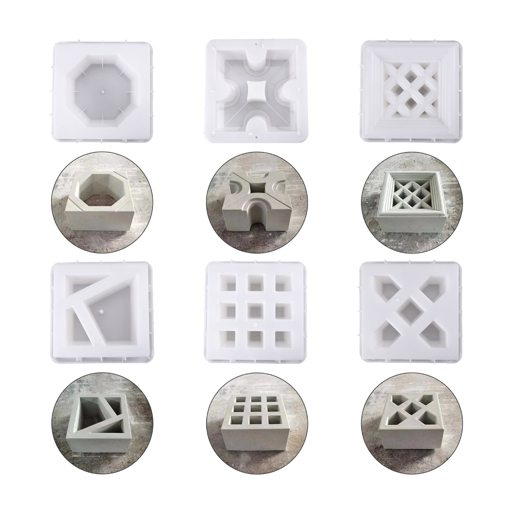 Plastic Hollow Brick Mold Home Garden Building Decorative Air-Brick ...